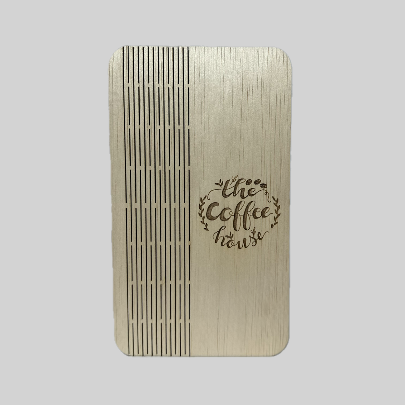 Nota de plata – lemn debitat cu laser – Laser Art